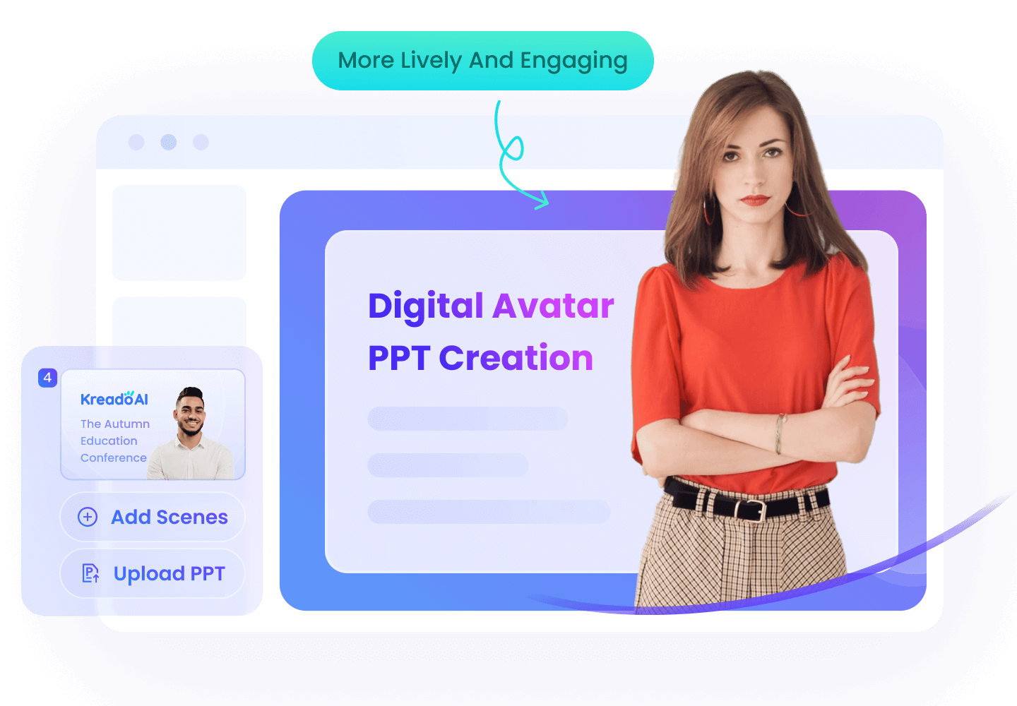 Talking Avatar Presentation within Powerpoint File | KreadoAI